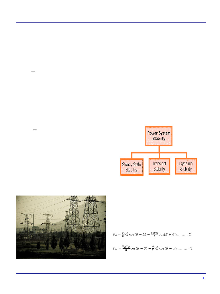 Power System Stability Analysis A Review IJERTCONV4IS02006 | PDF | Steady State | Mechanical ...