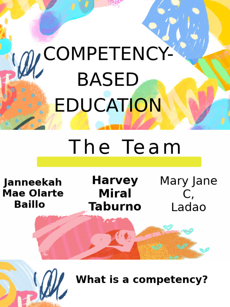 Competency Based Education PPT GROUP 6 | PDF | Learning | Educational ...