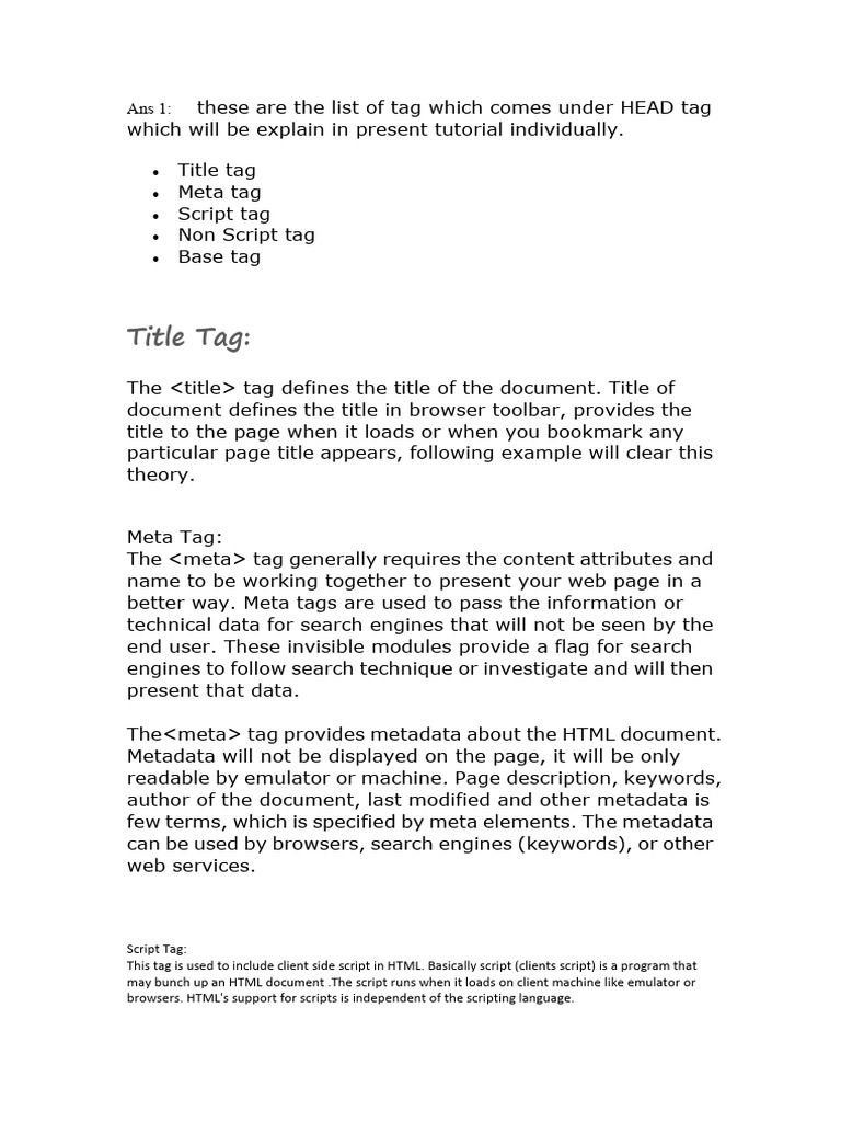 Internet Tech | PDF | Html | Xhtml