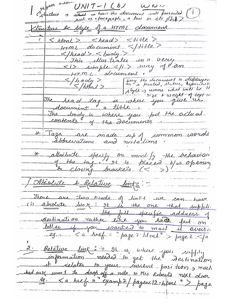 Internet Technology Notes | PDF