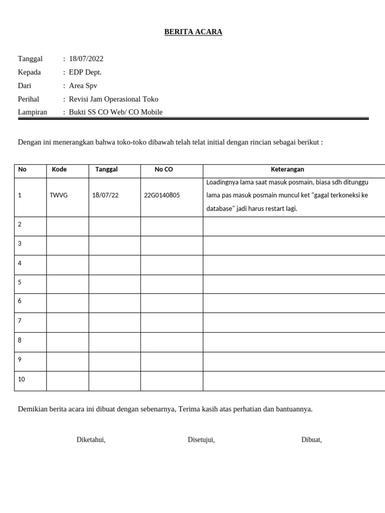 BA JAM OPR TWVG | PDF
