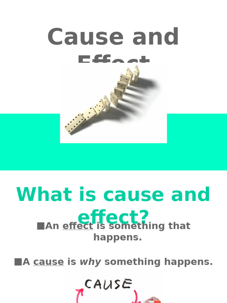 Understanding Cause and Effect for 6th Graders | PDF