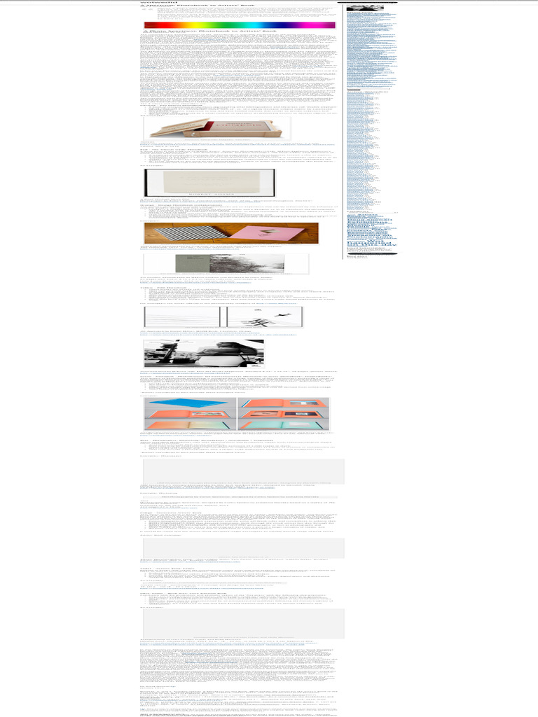 A Spectrum: Photobook To Artists' Book - Wotwedid | PDF | Books ...