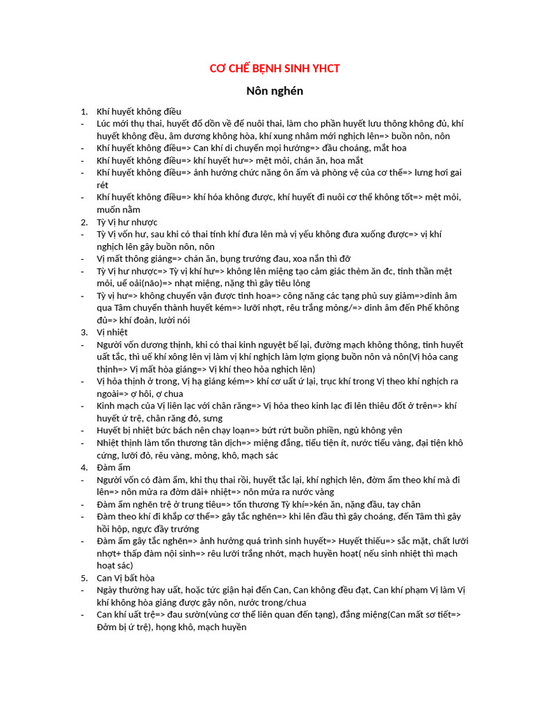 Gk- Phụ sản YHCT | PDF