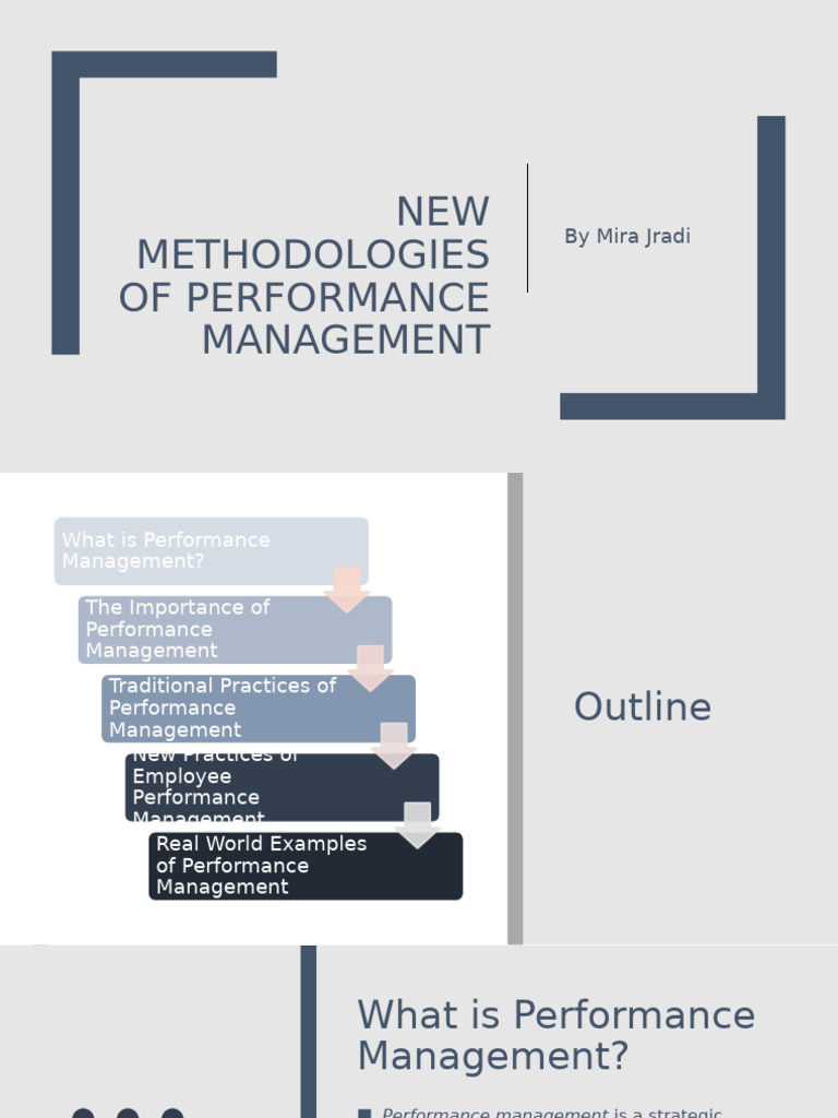 Presentation - New Methodoogies in Performance MNGT | PDF | Goal ...