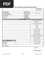 CHW & HW Piping Pressure Test Report Format | PDF