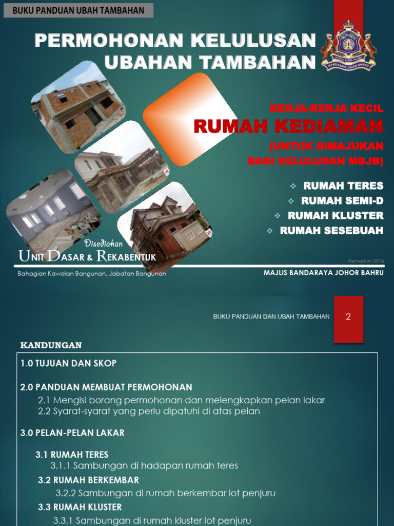 MBJB Renovation Guideline | PDF