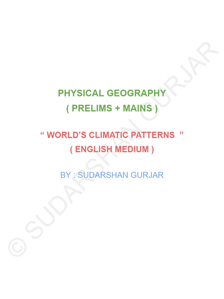 Worlds Climatic Patterns | PDF | Temperate Climate | Subtropics