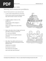 Prim Maths 6 2ed TR Unit 4 Test | PDF