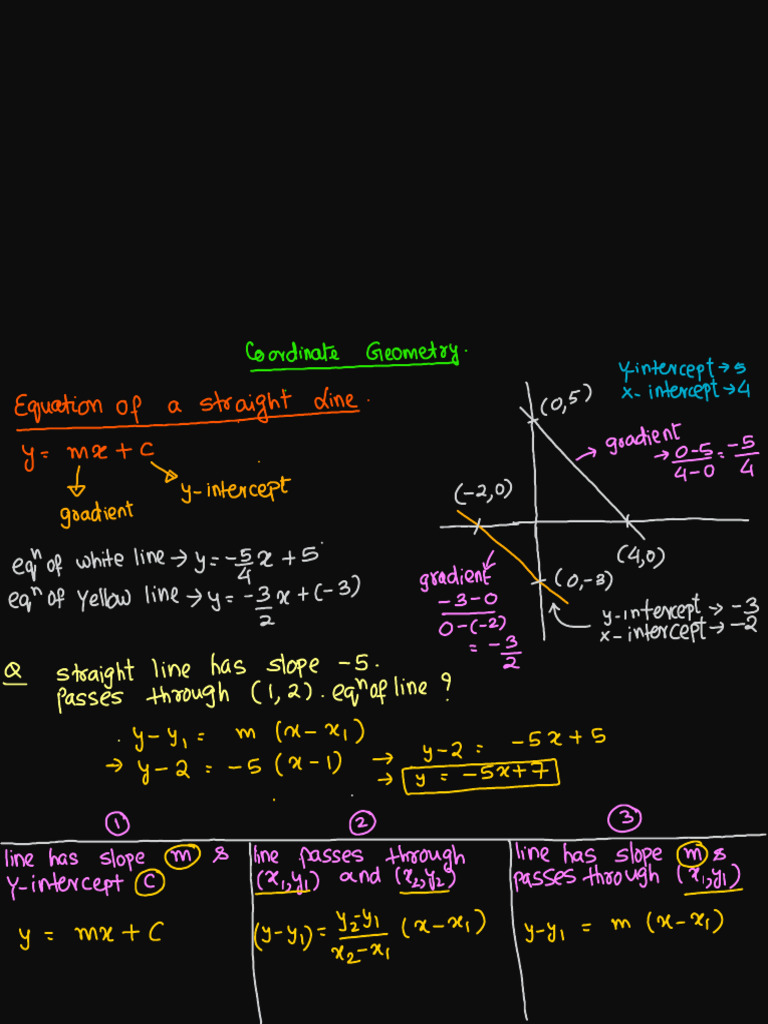 Coordinate Geometry - Part 1 | PDF