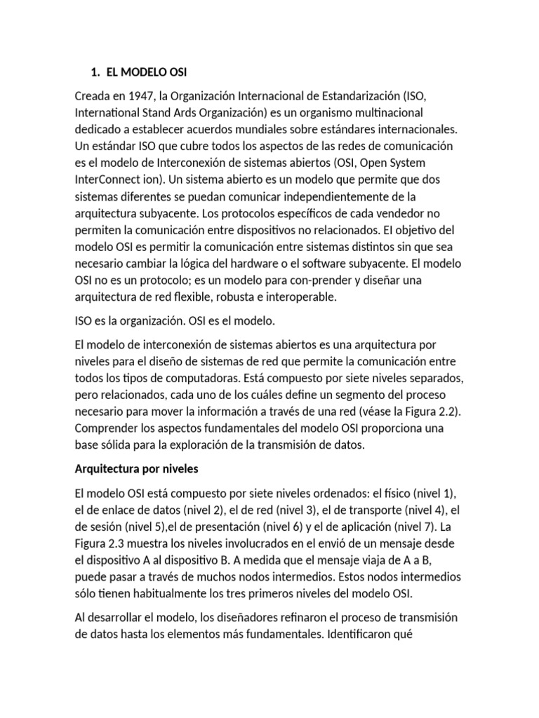 Modelo OSI: Estructura y Funciones | PDF | Modelo osi | Protocolos de ...