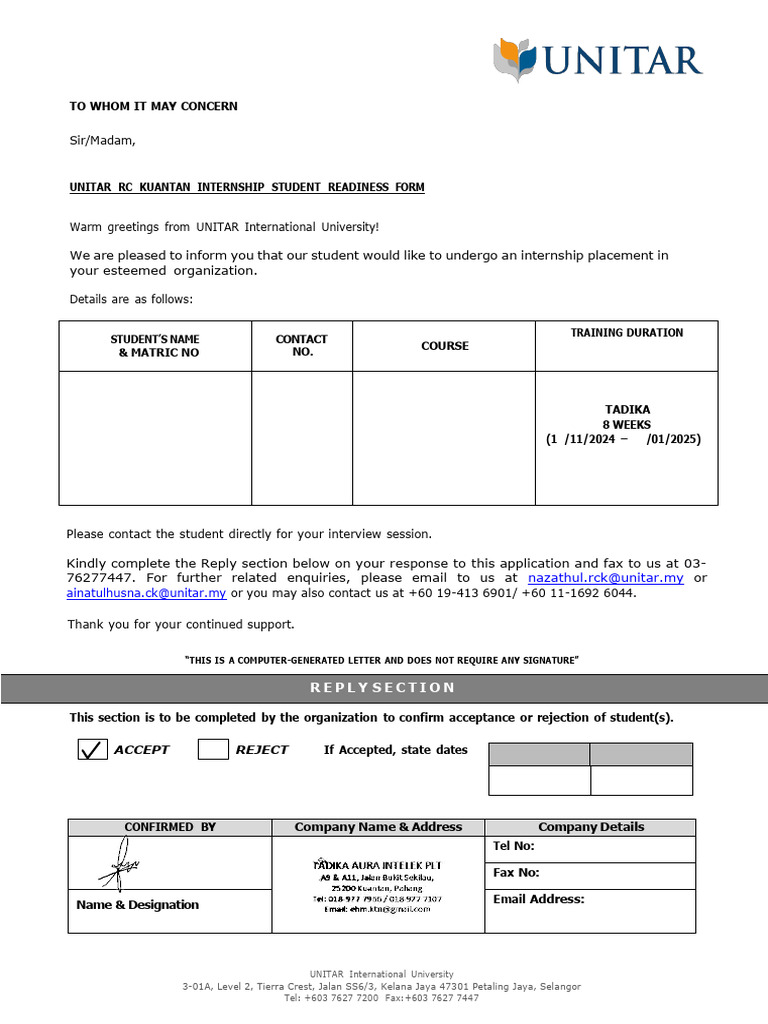 Practicum Letter Ece Sept 2 Edit | PDF | Educational Stages