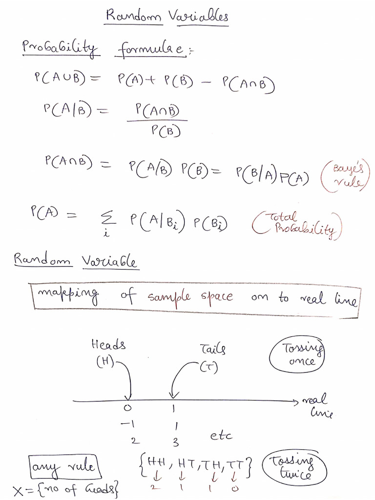 Random Variables Reference | PDF