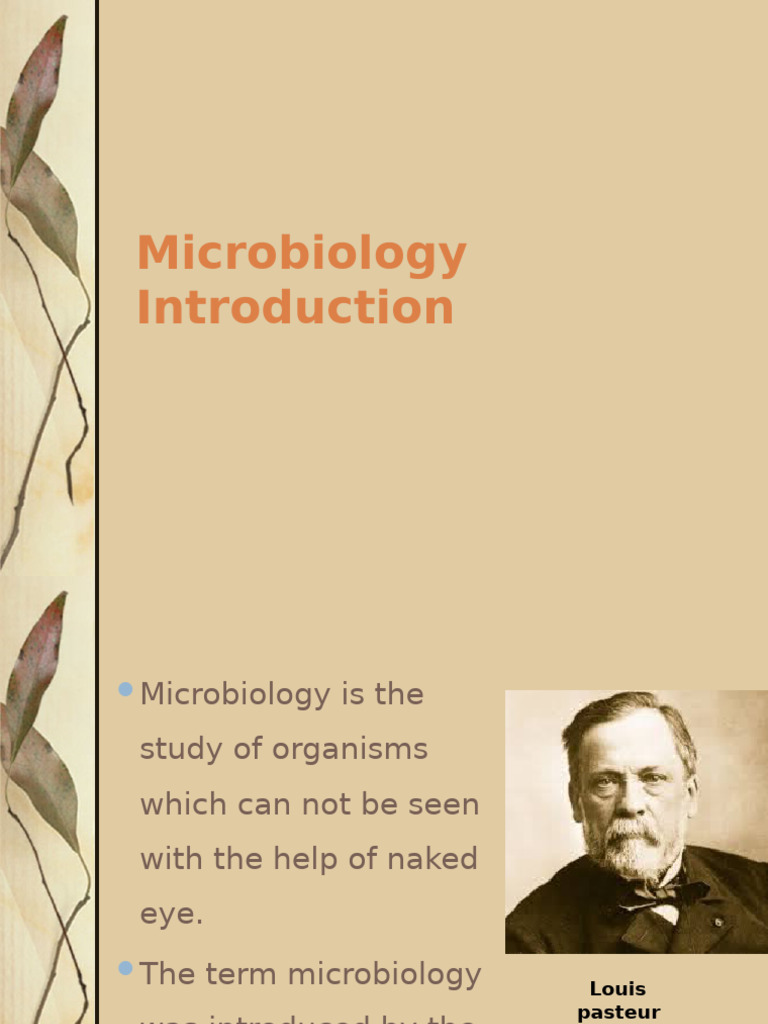 Microbiology Introduction | PDF | Cell (Biology) | Bacteria