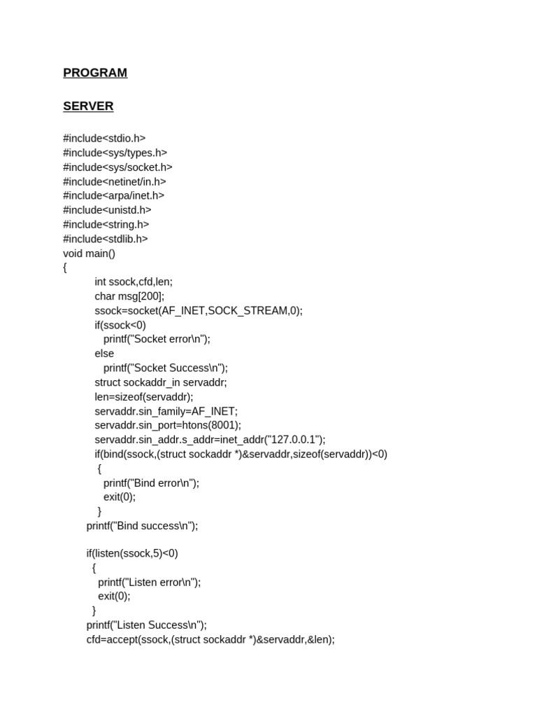 Program Server | PDF
