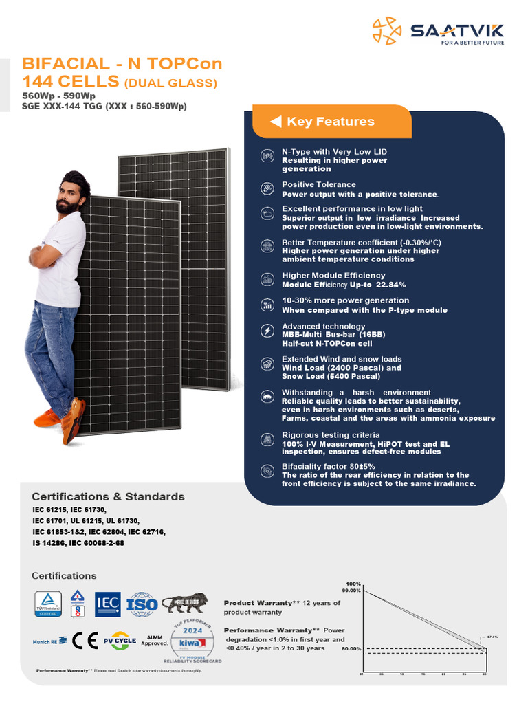 N TOPCon Datasheet DCR | PDF