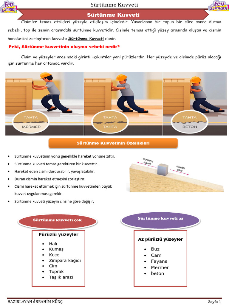 5.sinif-2UB3-surtunme-kuvveti-IBRAHIM-KUNC | PDF