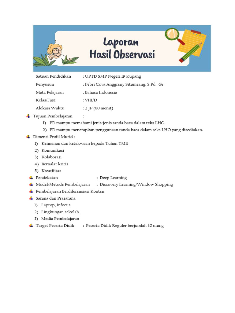 Modul Ajar Discovery Learning - Bahasa Indonesia Versi 2 | PDF