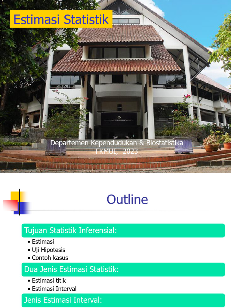 Panduan Estimasi Statistik | PDF