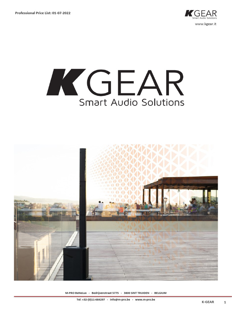 KGEAR Smart Audio Solutions | PDF | Loudspeaker | Hertz