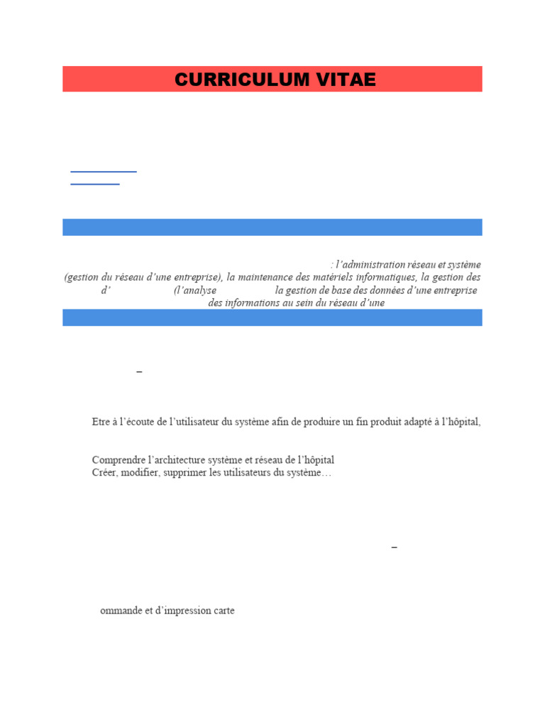 Ingénieur Informaticien - CV de Hardy Nkoy | PDF | Informatique ...
