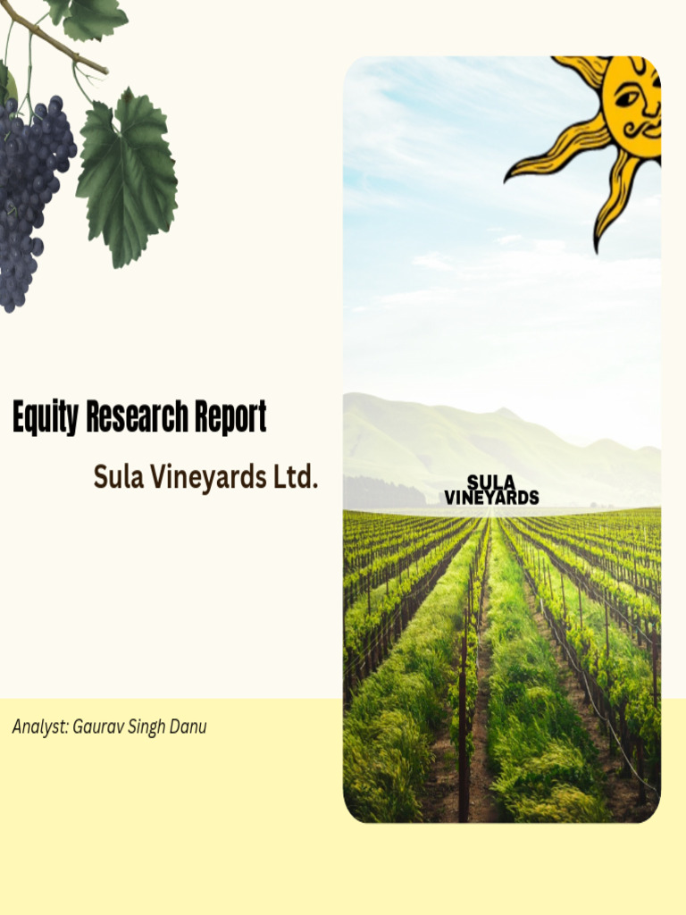 Equity Research Report - Sula Vineyards LTD | PDF