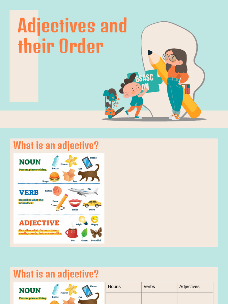 Y4 U7 Adjectives and Their Order | PDF