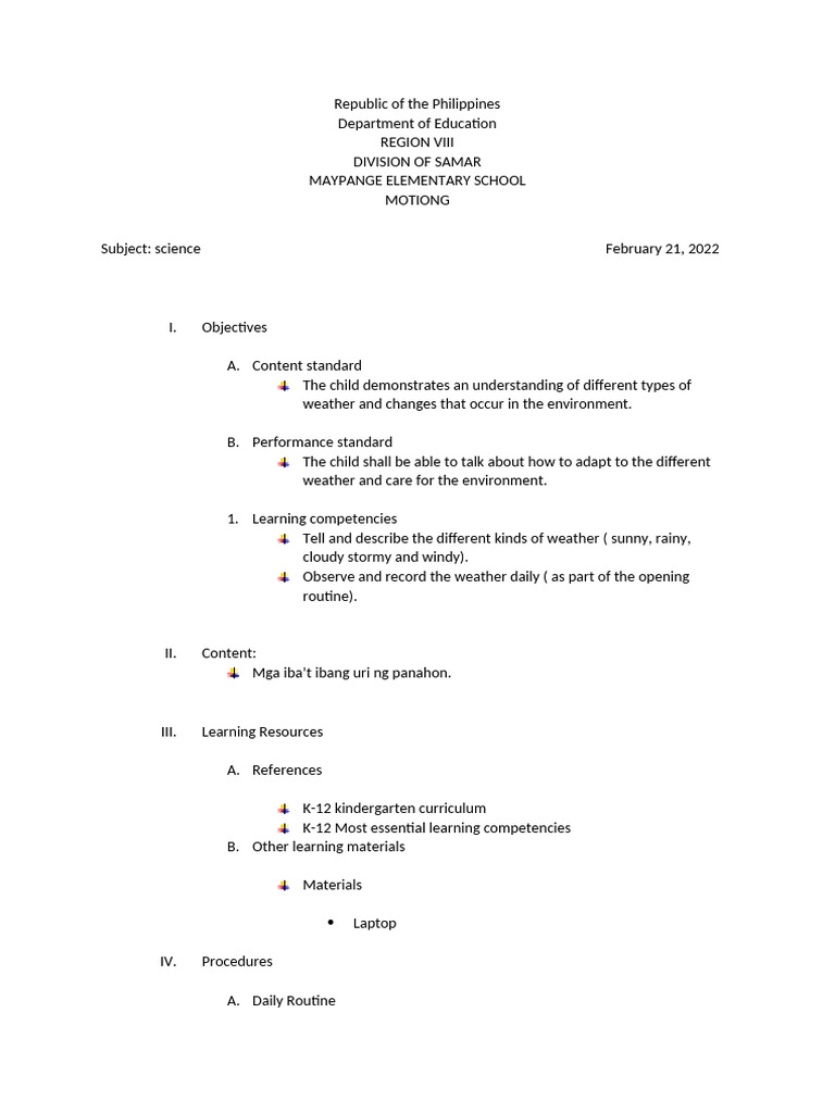 Kindergarten Cot - '23 | PDF