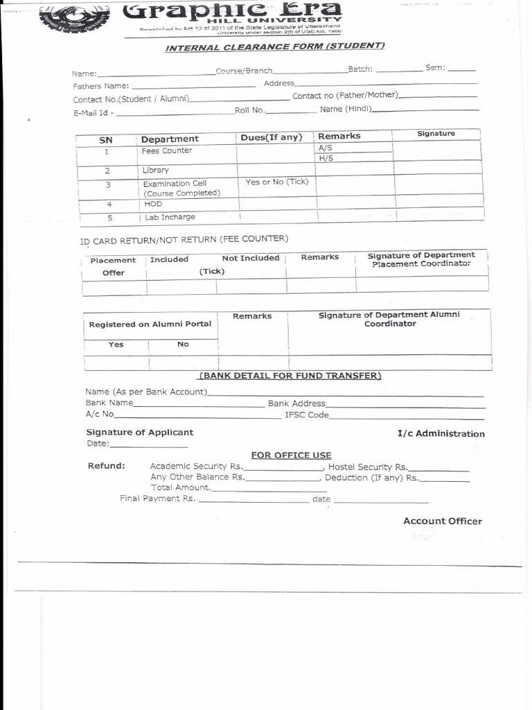 No Dues Format | PDF