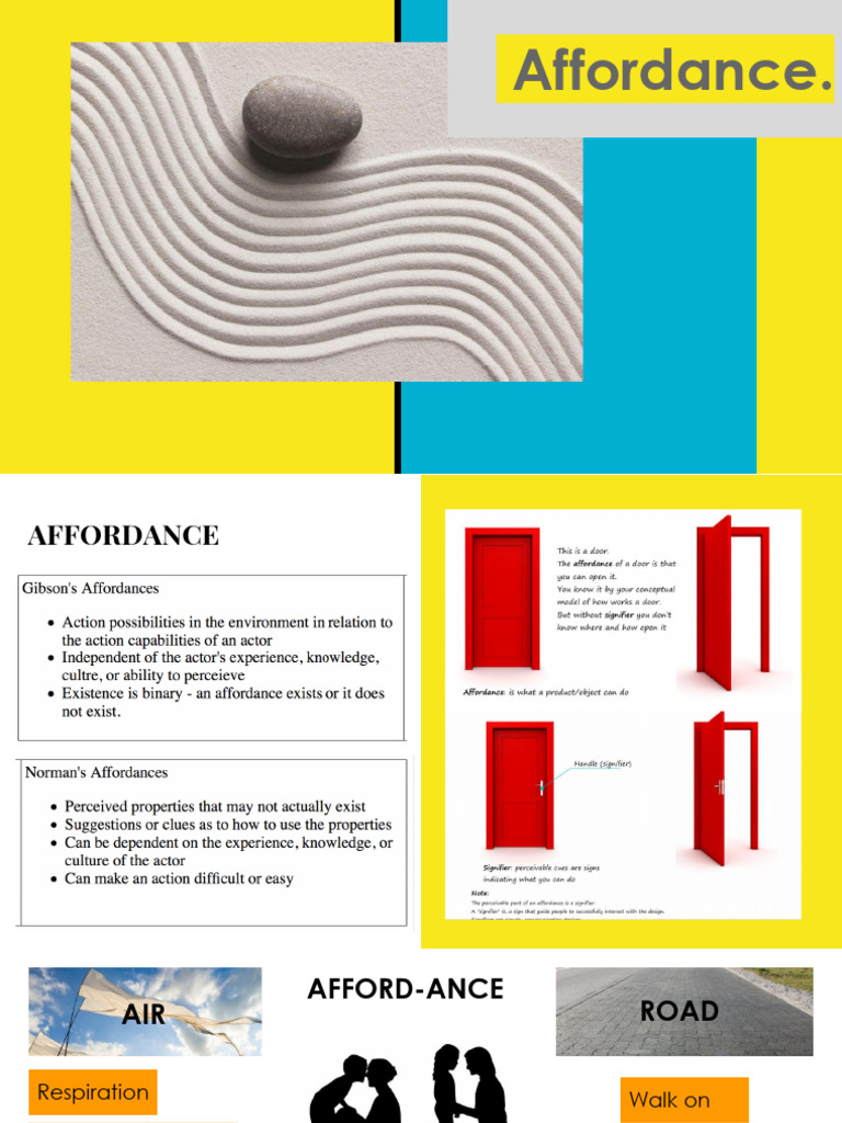 Object Spatial : Affordance in Architecture | PDF | Psychology ...