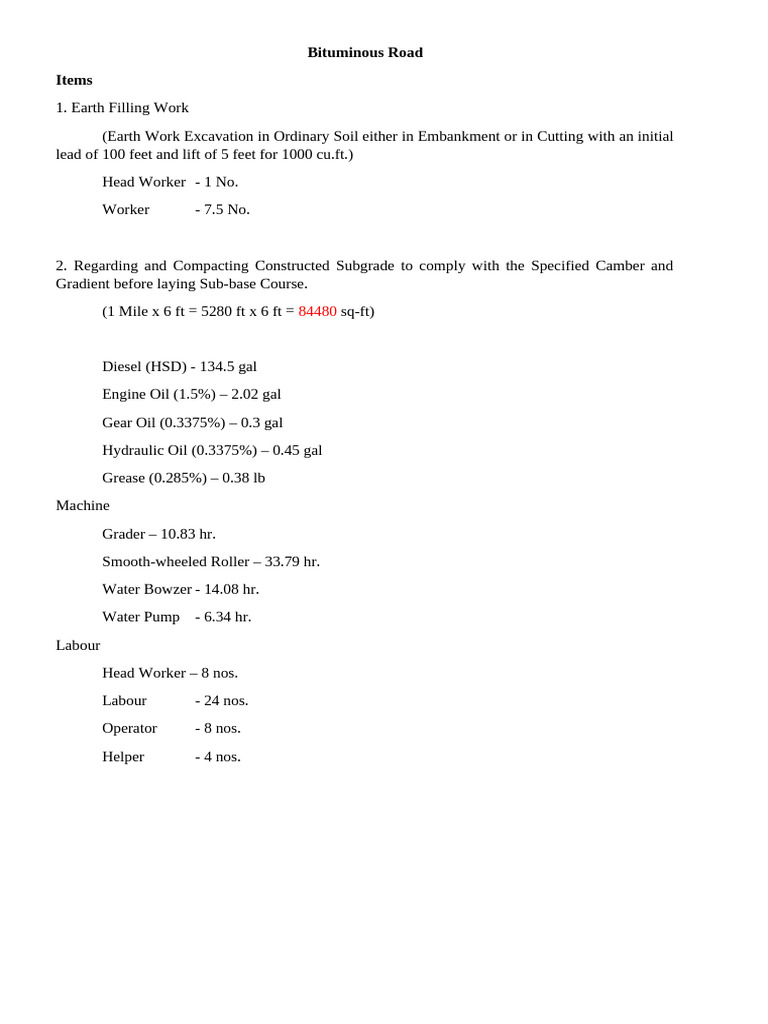 Bituminous Road Construction Steps | PDF | Civil Engineering | Petroleum