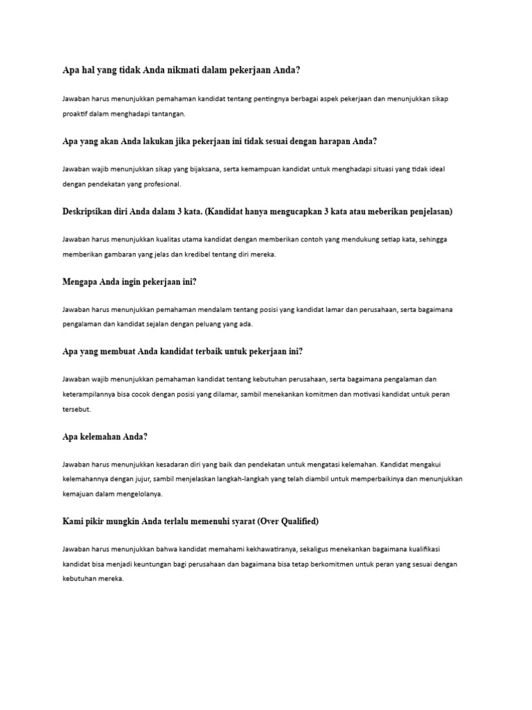 Bahan Group Interview | PDF