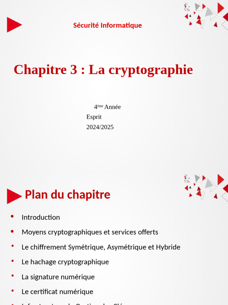 Chapitre 3 - Cryptographie | PDF | Public-key cryptography | Cryptage