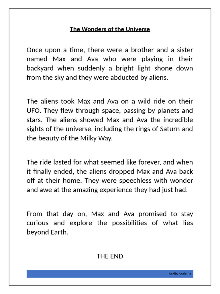 The Wonders of The Universe Hadia | PDF