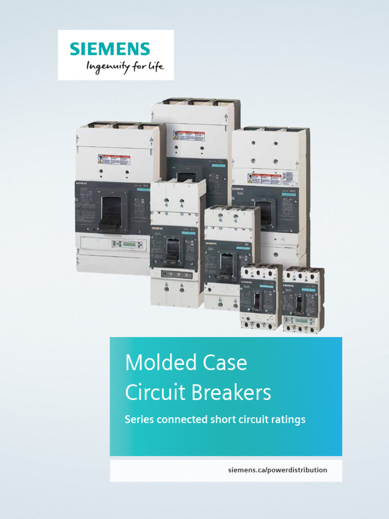 Siemens MCCB Ratings and Combinations | PDF | Fuse (Electrical ...