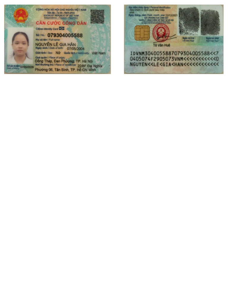CCCD Hân | PDF