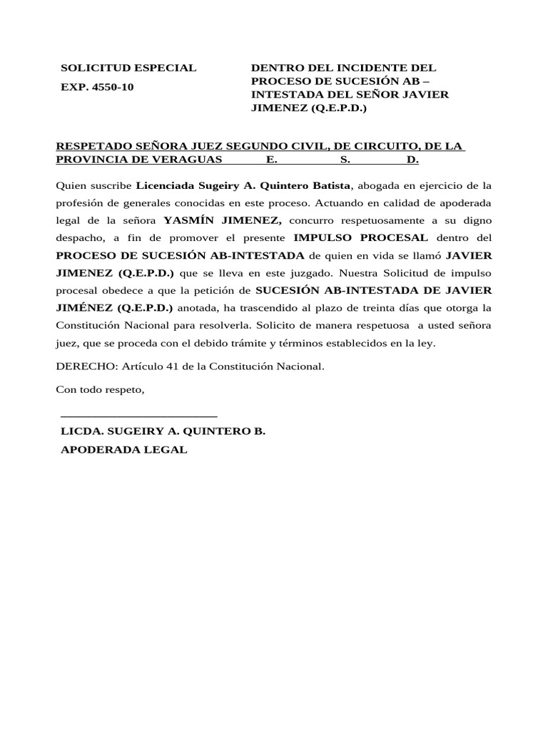 Modelo de Impulso Procesal Juzgado Segundo | PDF