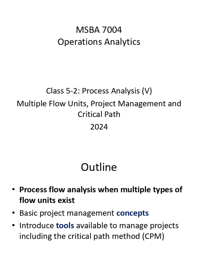 MSBA7004 2024 - Class 5-2 Project - Inclass - Updated | PDF | Project Management