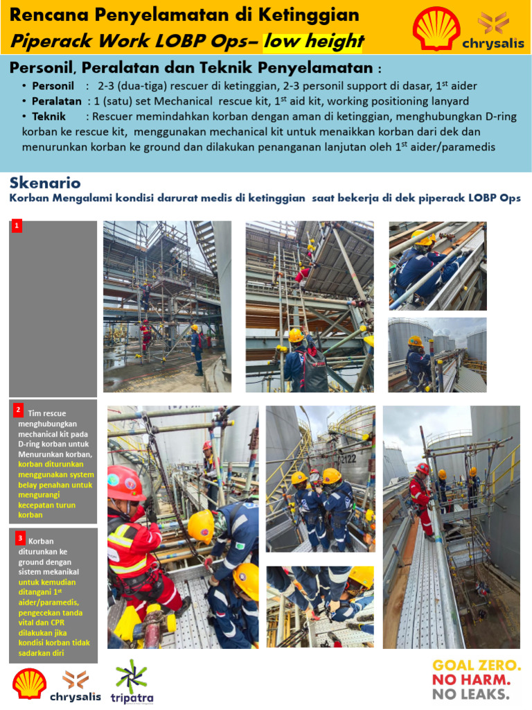 Rescue Plan Pipe Rack LOBP Jan 2025 | PDF