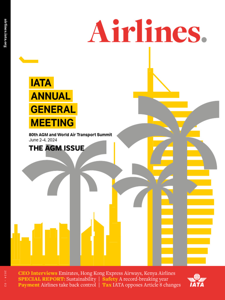 IATA Airlines Magazines 2024-02 | PDF | Airlines | Emirates (Airline)