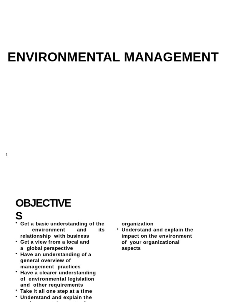 Environmental Management Training Guide | PDF | Waste | Waste Management