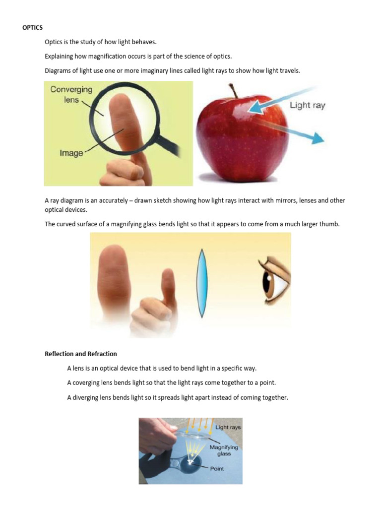 PFE LESSON 12_ OPTICS | PDF | Reflection (Physics) | Optics