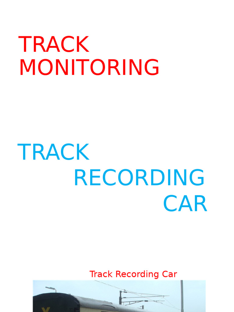 Track Monitoring | PDF