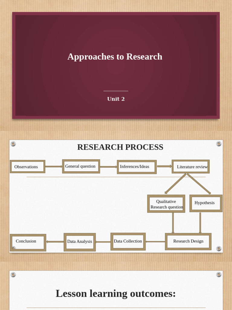 2-Approaches To Research | PDF | Experiment | Qualitative Research