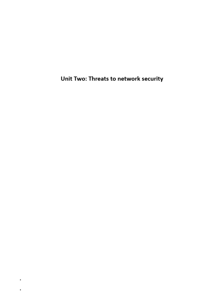 Managing Network Security Unit 2 | PDF | Security | Computer Security
