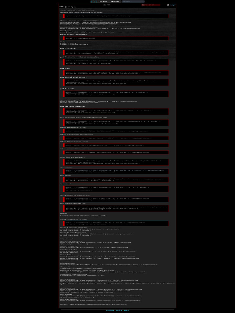 MPV (Json-Ipc) | PDF | Data Management | Utility Software