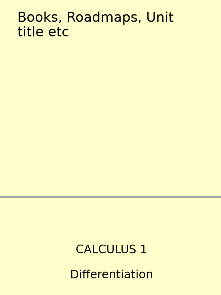 Calculus 1 - Differentiating From First Principles | PDF | Derivative ...