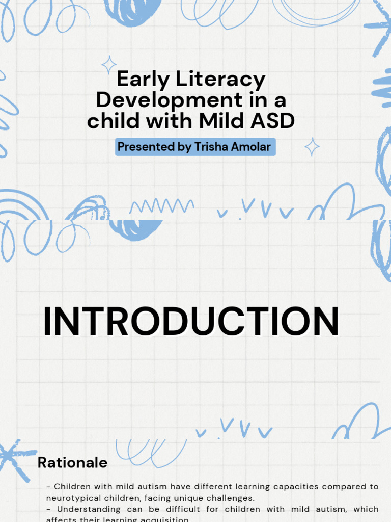 Early Literacy Development in A Child With Mild ASD | PDF | Autism ...