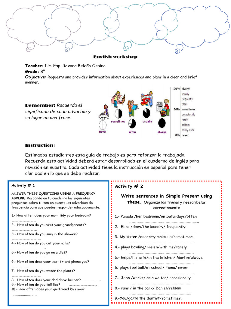 English Workshop 8° | PDF