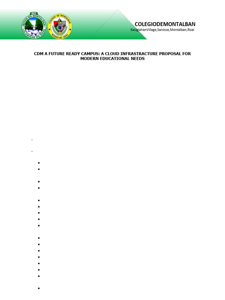 Project Proposal Cloud Infra | PDF | Cloud Computing | Microsoft Azure